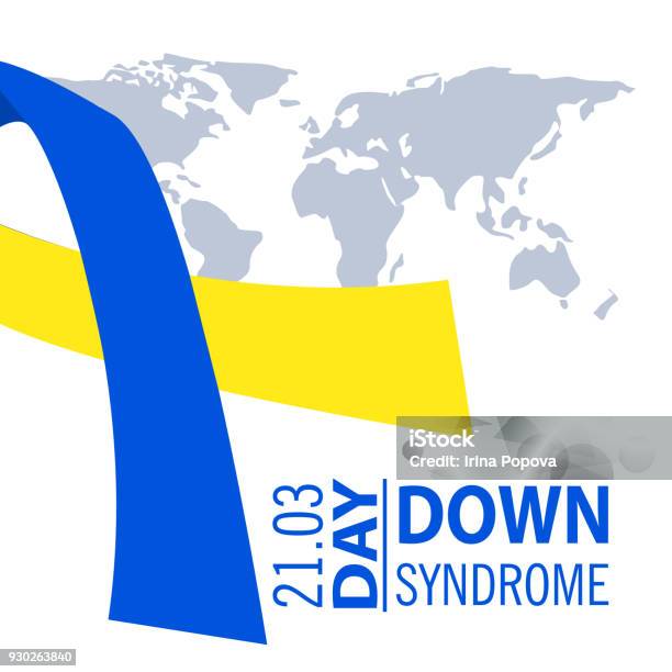 Ilustración De Fondo De La Ilustración Blanco Del Síndrome De Down Y