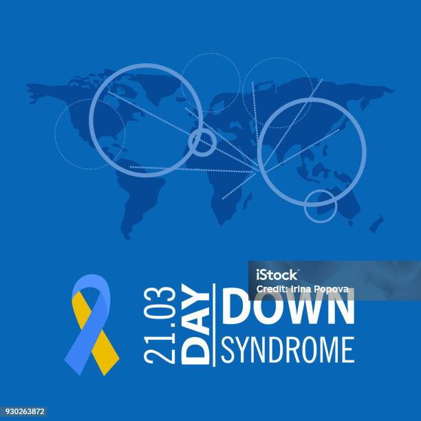 Ilustración De Fondo De La Ilustración Blanco Del Síndrome De Down Y