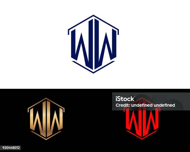 Ww 육각형 모양 편지 디자인 0명에 대한 스톡 벡터 아트 및 기타 이미지 0명 개념 낱말 Istock