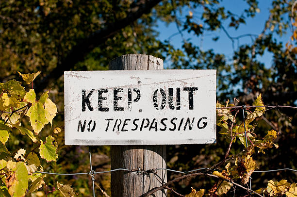 Free Stock Photo of No Trespassing sign nailed to a tree | Download ...