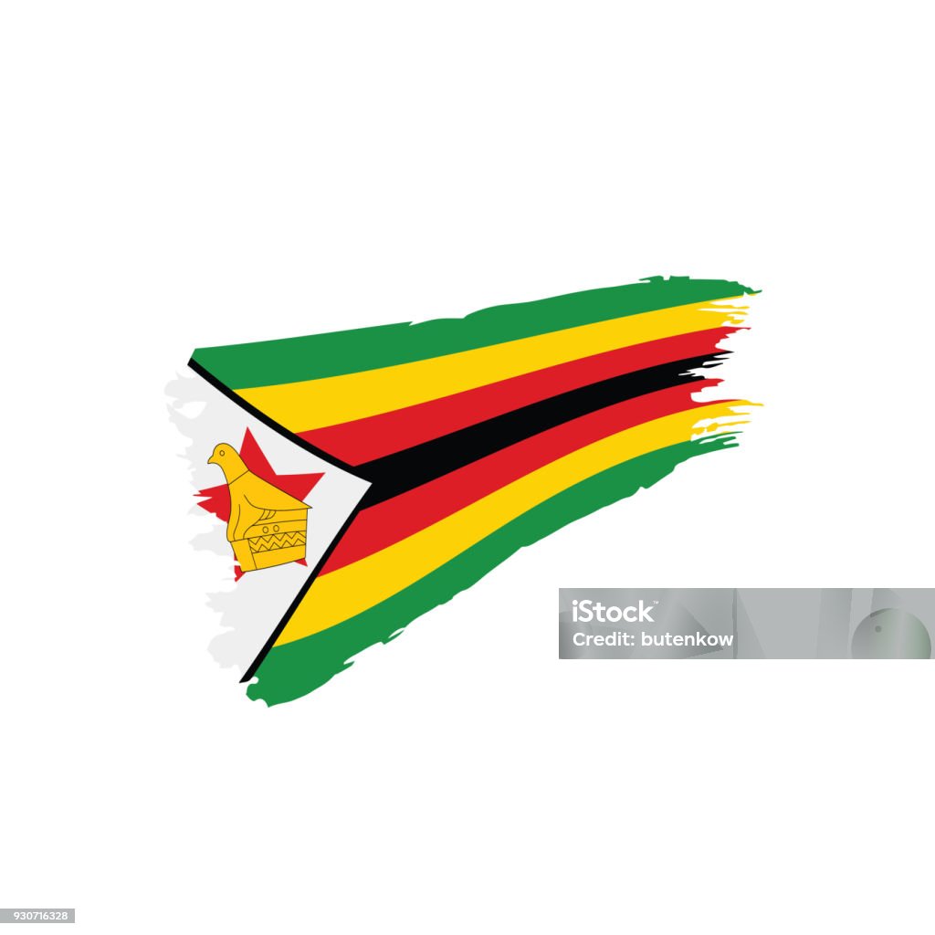 Zimbabwe Flag Vector Illustration Stock Illustration Download Image