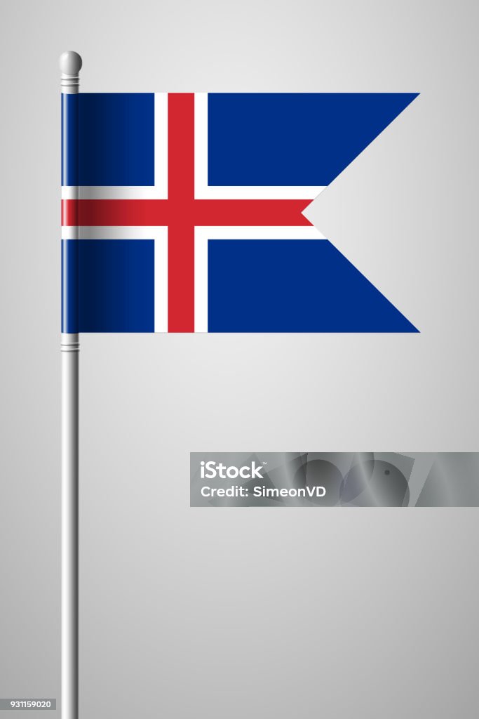 Bendera Islandia Bendera Nasional Di Tiang Bendera Ilustrasi Terisolasi ... Bendera Islandia Bendera Nasional Di Tiang Bendera Ilustrasi Terisolasi ...