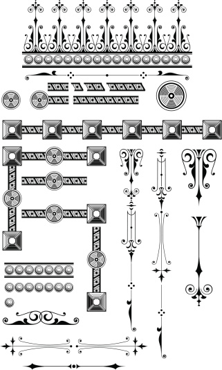 Victorian Design Elements2向量圖形及更多有邊框的圖片 有邊框的 畫框 新藝術主義 Istock