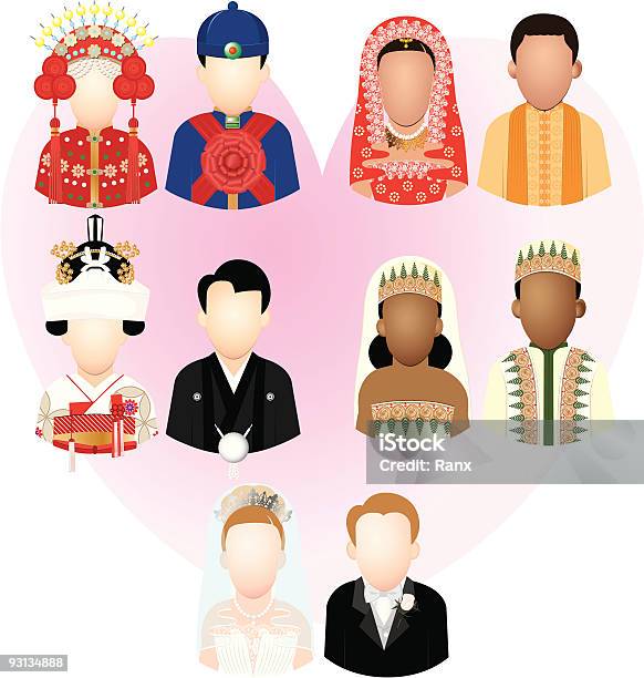 Multinational Bride And Groom Stock Illustration - Download Image Now ... Multinational Bride And Groom Stock Illustration - Download Image Now ...