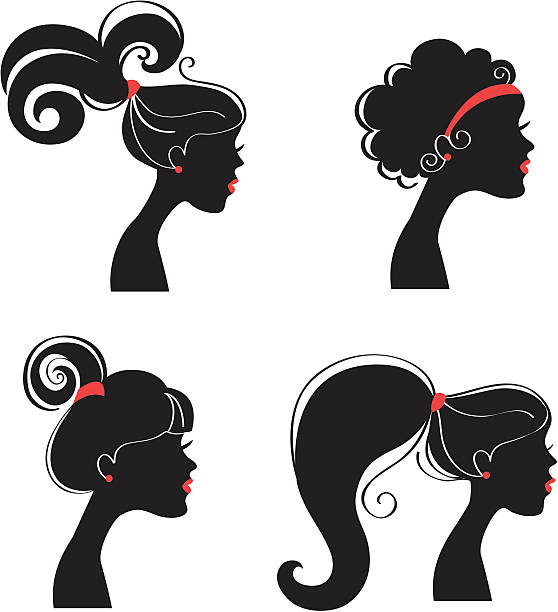 100 Classic Pin Up Poses Silhouette Illustrations Royalty Free Vector