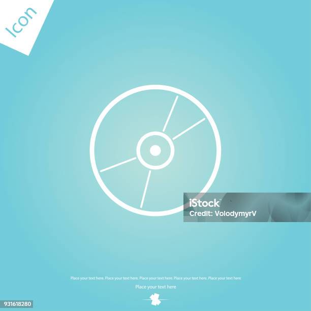Cd 또는 Dvd 라인 아이콘 데이터에 대한 스톡 벡터 아트 및 기타 이미지 데이터 디비디 디스크 Istock