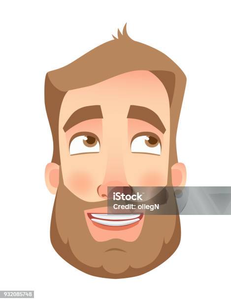 Ekspresi Wajah Manusia Emosi Manusia Set Ilustrasi Vektor Kartun Lucu