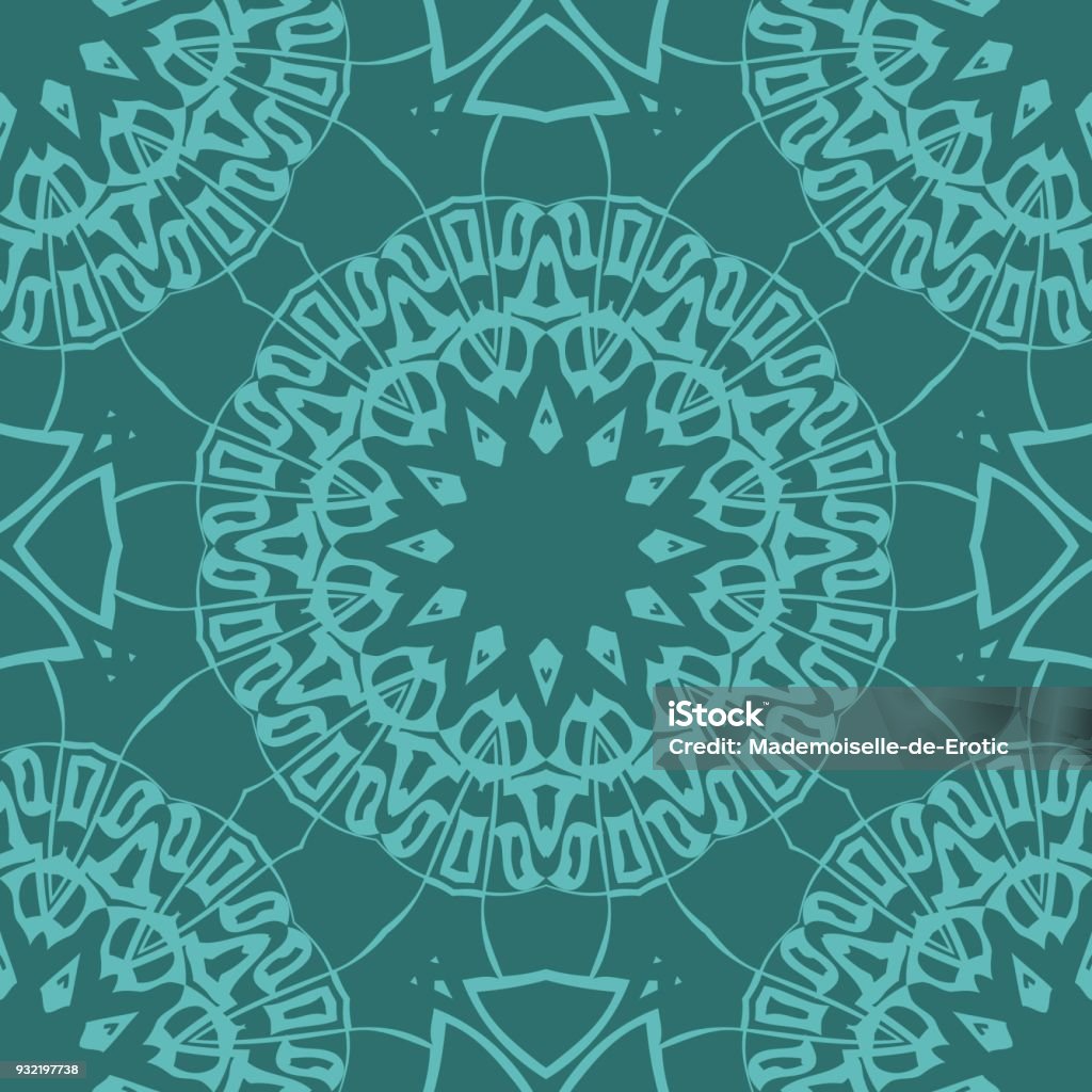 Modern Decorative Floral Lace Pattern Vector Illustration Stock