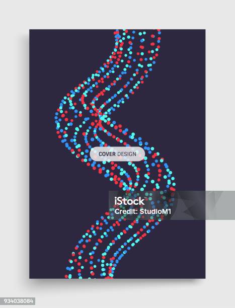 Pilin Templat Desain Sampul Struktur Koneksi Desain Kisi Abstrak
