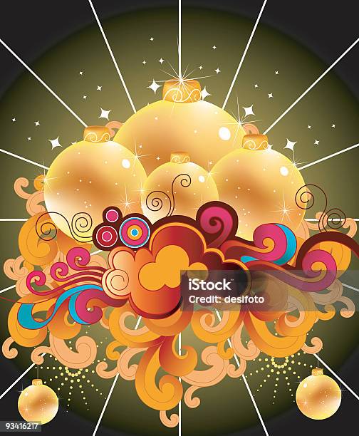 크리스마스 공 색상화 Swirls 공휴일에 대한 스톡 벡터 아트 및 기타 이미지 공휴일 구 그라데이션 Istock