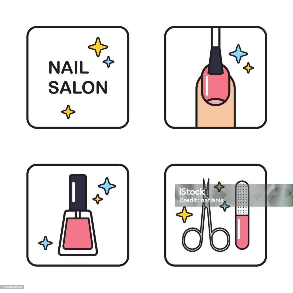 Kumpulan Ikon Vektor Kerangka Kerangka Salon Kuku Ilustrasi Stok ... Kumpulan Ikon Vektor Kerangka Kerangka Salon Kuku Ilustrasi Stok ...