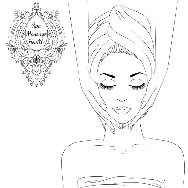 850 Massage Du Visage Stock Illustrations Graphiques Vectoriels Libre