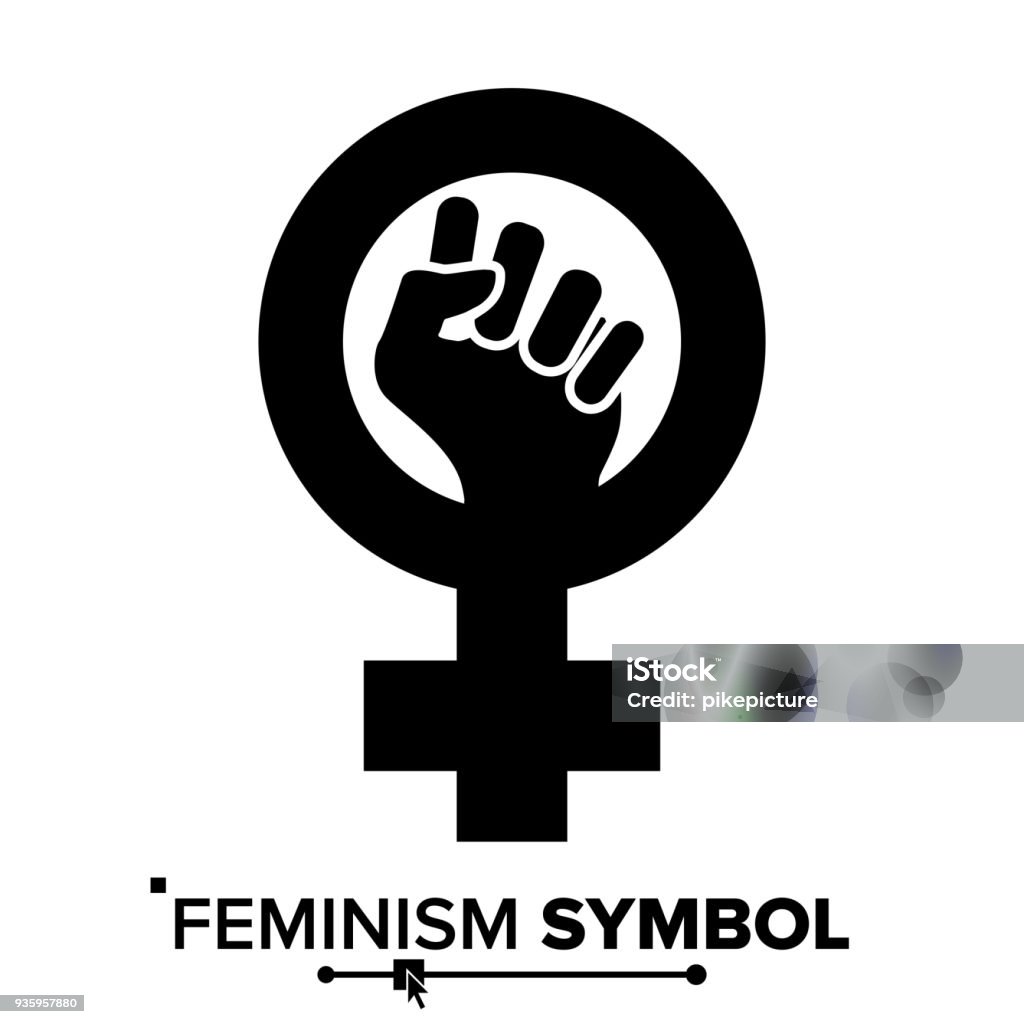 Feminism Protest Symbol Vector Feminism Woman Gender Power Female Icon