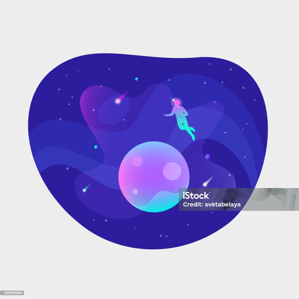 Astronot Mengambang Di Ruang Terbuka Ilustrasi Stok - Unduh Gambar ... Astronot Mengambang Di Ruang Terbuka Ilustrasi Stok - Unduh Gambar ...