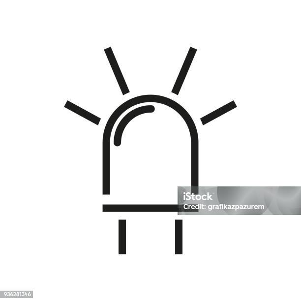 Led 다이오드 아이콘 Led 줄무늬 아이콘 벡터 일러스트 레이 션 0명에 대한 스톡 벡터 아트 및 기타 이미지 0명