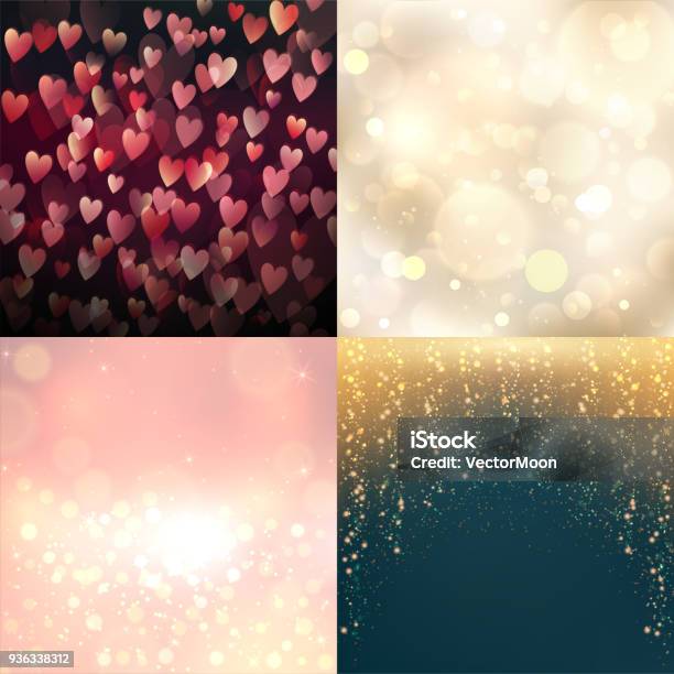 Kreatif Bokeh Vektor Abstrak Tekstur Trendi Warnawarni Blur Latar