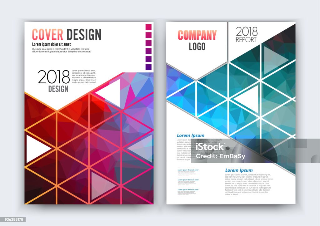 Vector Brosur Flyer Desain Layout Template Ukuran A4 Desain Kurva Tata
