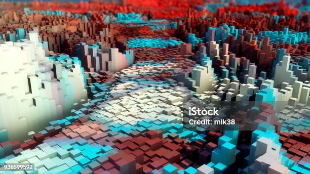 3d 렌더링입니다 추상 화려한 배경 0명에 대한 스톡 사진 및 기타 이미지 0명 3차원 형태 건축 Istock