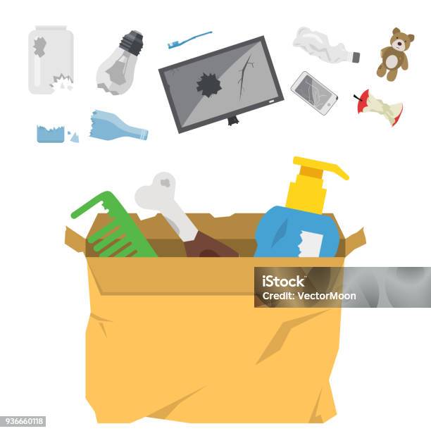 Daur Ulang Kantong Sampah Vektor Ban Manajemen Industri Ekologi Sampah