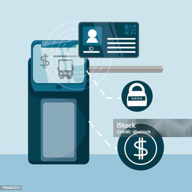Nfc 결제 디자인 컨셉 개념에 대한 스톡 벡터 아트 및 기타 이미지 개념 계산대 계산원 Istock