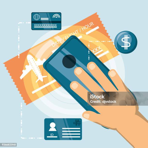 Nfc 결제 디자인 컨셉 개념에 대한 스톡 벡터 아트 및 기타 이미지 개념 계산대 계산원 Istock