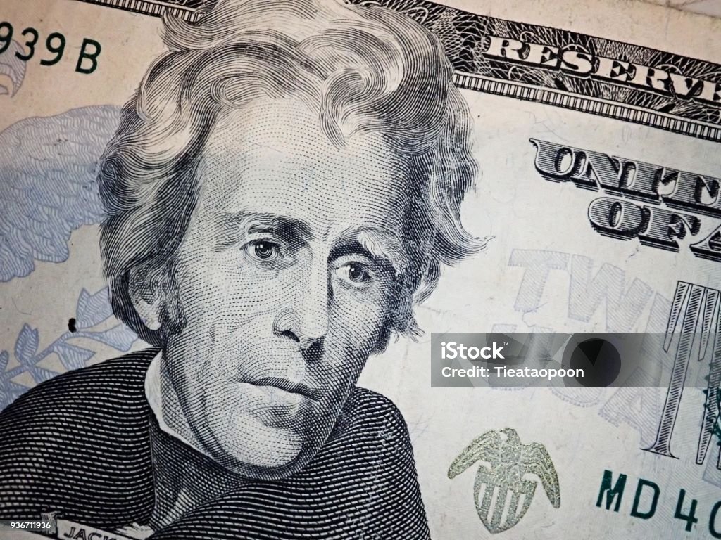 Andrew Jackson On Twenty Dollars Bill Macro United States Money Stock