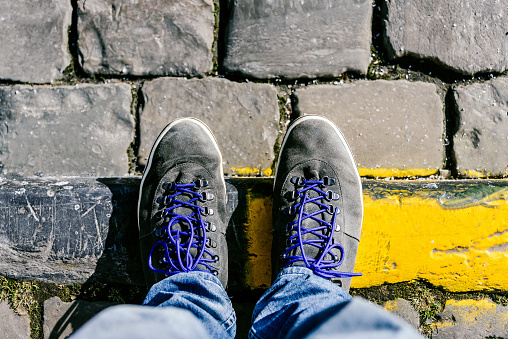 Concept Of Facing A Crucial Decision Shown By Shoes On Different ... Concept Of Facing A Crucial Decision Shown By Shoes On Different ...
