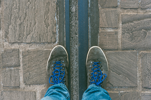 Concept Of Facing A Crucial Decision Shown By Shoes On Different ... Concept Of Facing A Crucial Decision Shown By Shoes On Different ...