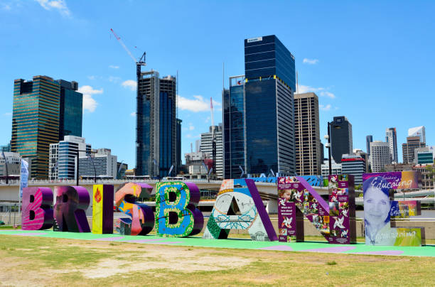 Free Stock Photo of Illuminated Brisbane sign in a bar | Download Free ...