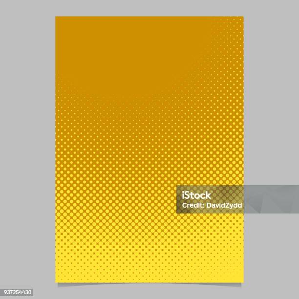 Templat Brosur Pola Latar Belakang Lingkaran Halftone Dengan Titiktitik