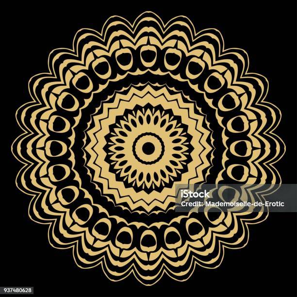 Pola Hias Bulat Vektor Untuk Kartu Atau Undangan Dengan Motif Arab ... Pola Hias Bulat Vektor Untuk Kartu Atau Undangan Dengan Motif Arab ...