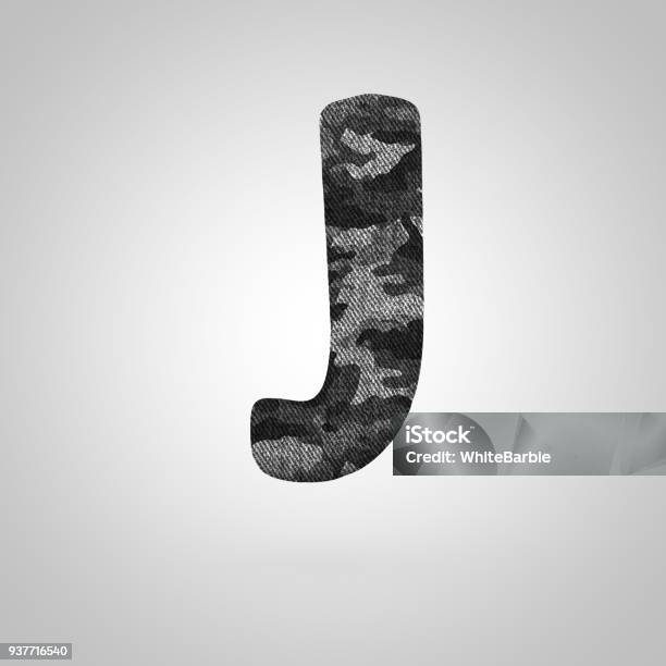 J 위장 텍스처 흰색 배경에 고립 된 대문자 편지 0명에 대한 스톡 사진 및 기타 이미지 0명 3차원 형태 검은색