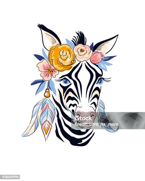 Vektor Bergaya Desain Boho Ilustrasi Yang Digambar Dengan Tangan Dengan