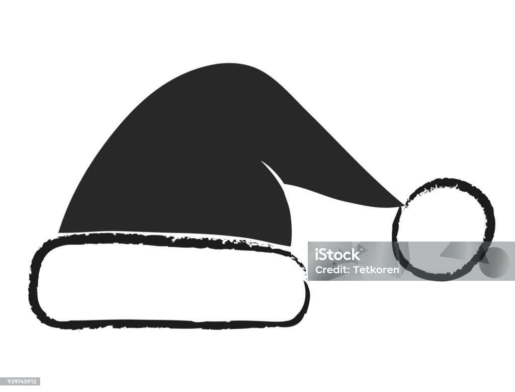 Santa Hat Icon Stock Vector Illustration Stock Illustration Download