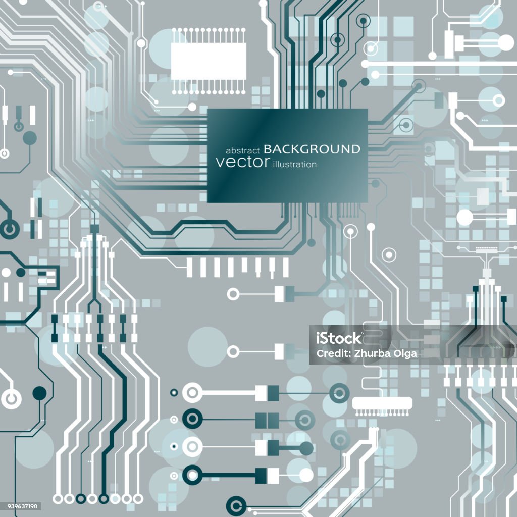 Microchip Background Stock Illustration Download Image Now Abstract Backgrounds Blue Istock
