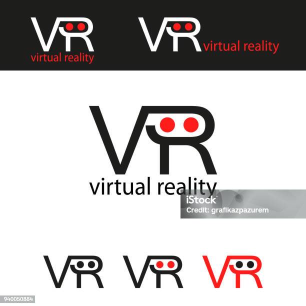 Vr 헤드셋 아이콘이 나 로고 0명에 대한 스톡 벡터 아트 및 기타 이미지 0명 3차원 형태 가상현실 Istock