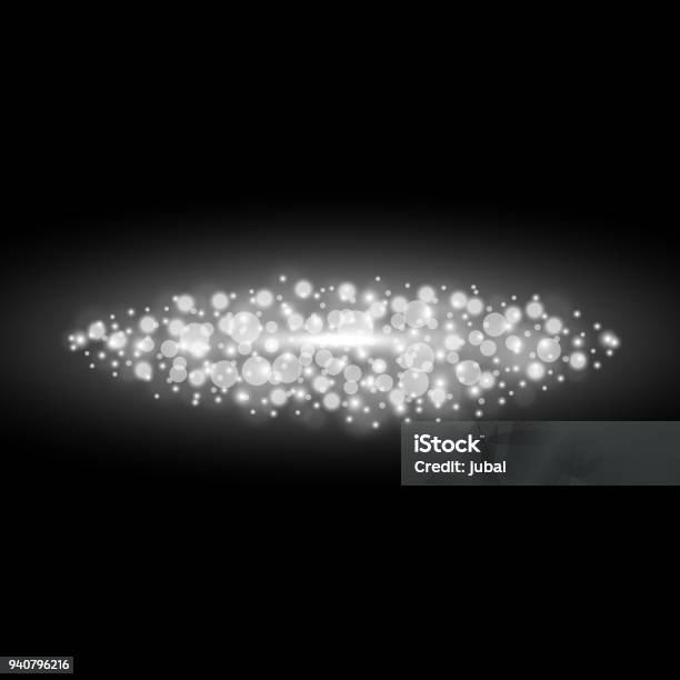 Bokeh 화이트 색상으로 빛의 입자 광선에 대한 스톡 벡터 아트 및 기타 이미지 광선 광학 작용 구 Istock