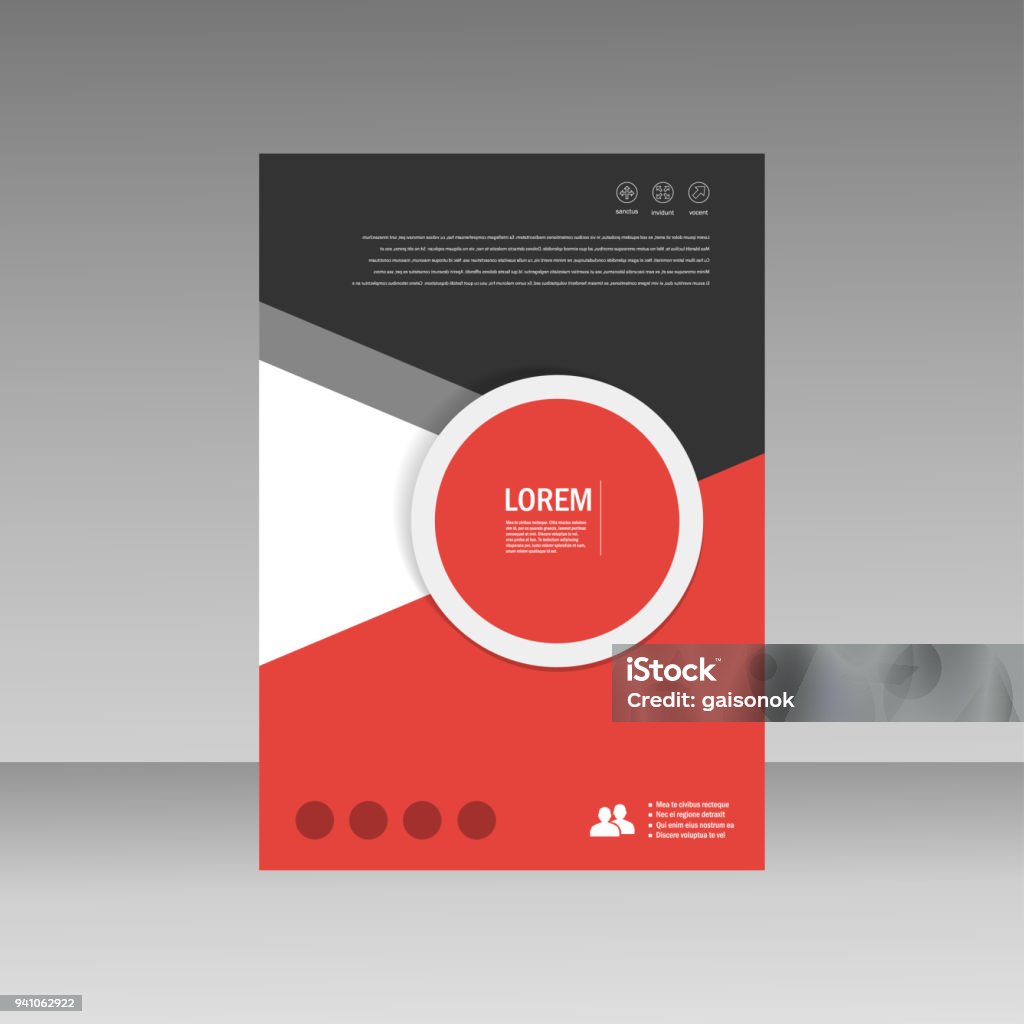 Templat Desain Brosur Abstrak Desain Flyer Buku Desain Cetak Templat