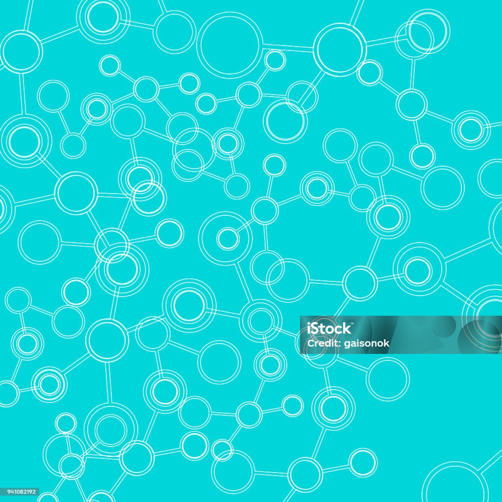 Vector Connection Structure Vector Abstract Science Background Stock