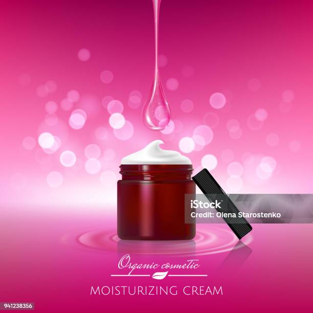 Poster Iklan Untuk Produk Kosmetik Untuk Katalog Majalah Desain Vektor