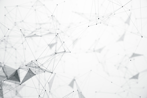 Abstract Particle Background Mess Networkfuturistic Plexus Array Big Data3d Rendering Stock