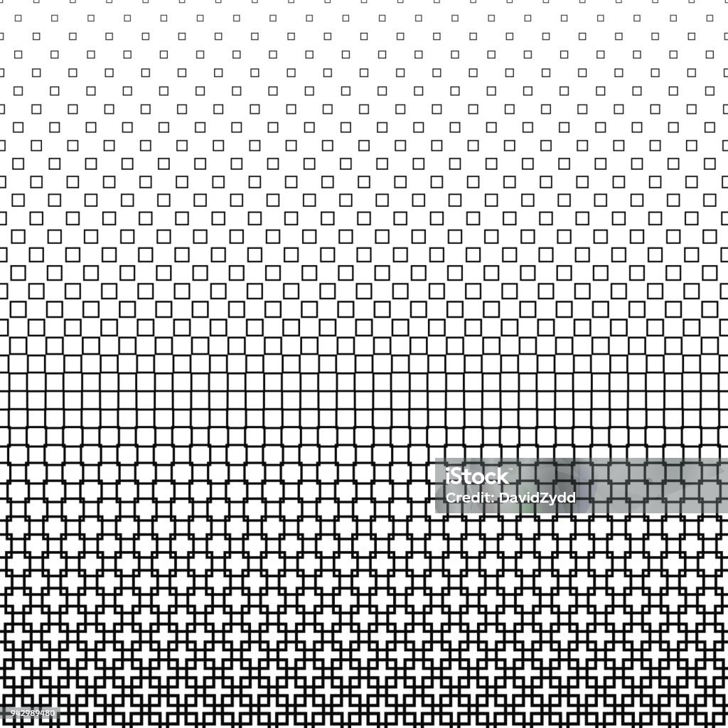 Abstract Monochrome Square Pattern Design Stock Illustration Download