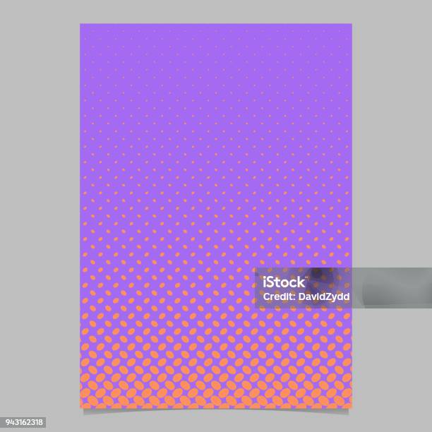 Warna Halftone Elips Pola Halaman Desain Template Latar Belakang Brosur