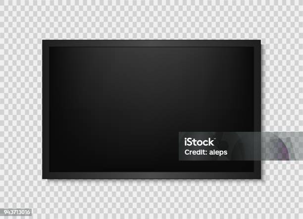 Layar Tv Realistis Panel Lcd Bergaya Modern Tipe Led Mockup Tampilan