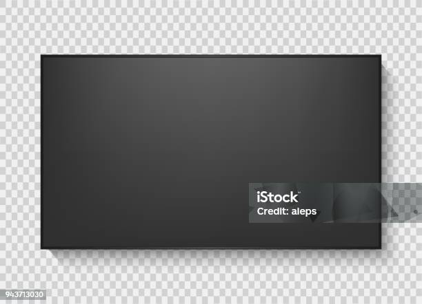 Layar Tv Realistis Panel Lcd Bergaya Modern Tipe Led Mockup Tampilan