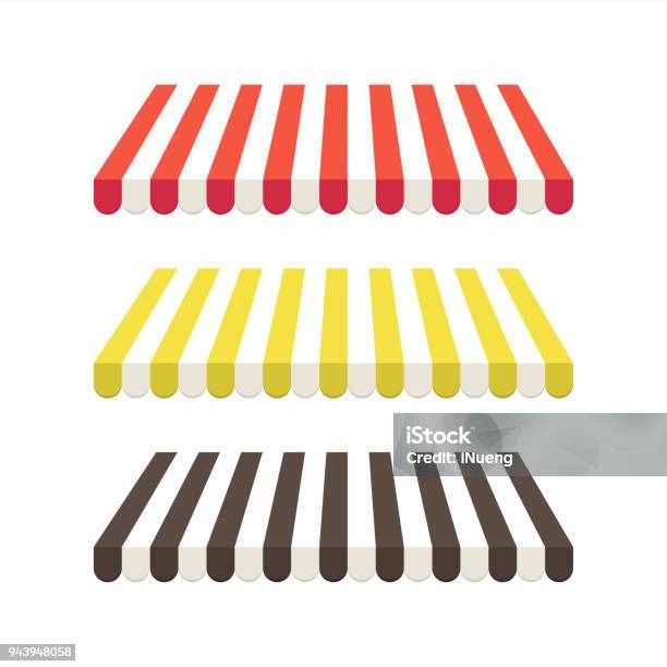 Ilustración de Conjunto De Coloridas Rayas Toldos Tienda Y Mercado y ... Ilustración de Conjunto De Coloridas Rayas Toldos Tienda Y Mercado y ...