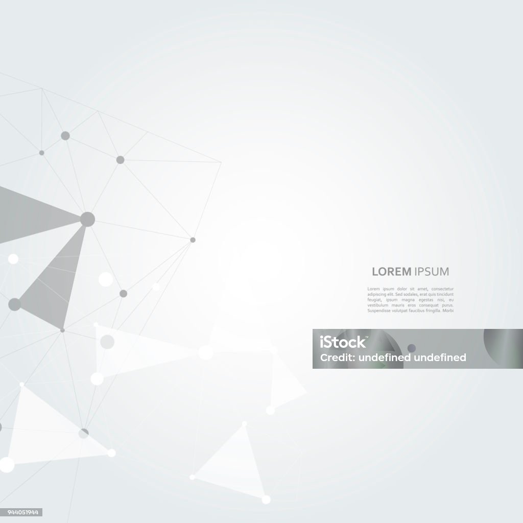 Abstract Connection Structure Vector Science Background Stock