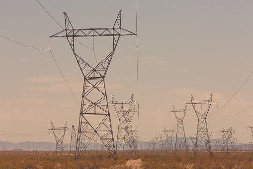 Power Grid Lines Stock Photo - Download Image Now - Built Structure ... Power Grid Lines Stock Photo - Download Image Now - Built Structure ...