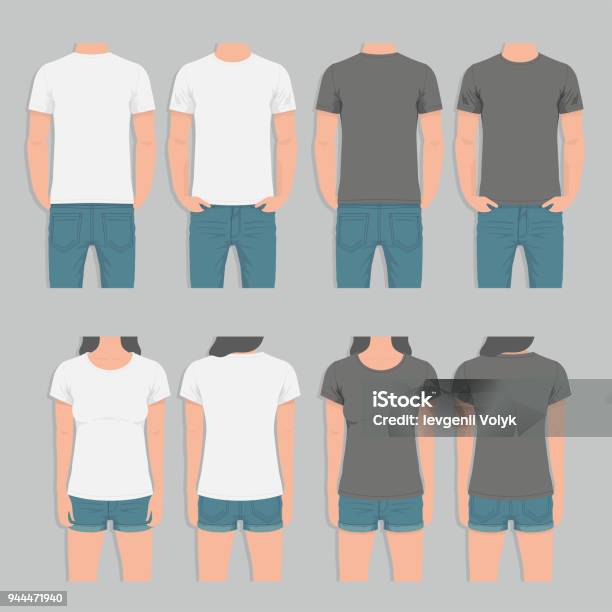 Template Desain Kaos Pria Dan Wanita Ilustrasi Stok - Unduh Gambar ... Template Desain Kaos Pria Dan Wanita Ilustrasi Stok - Unduh Gambar ...