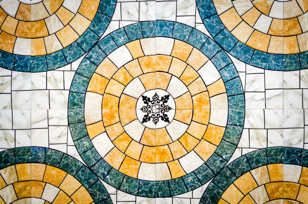 Free Stock Photo of Abstract Circle on a Modern Tiled Wall | Download ...